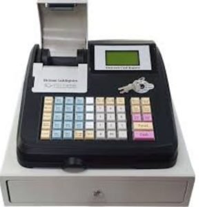 Electronic Cash Register With Flat Keyboard, Customer Display & Cash ...